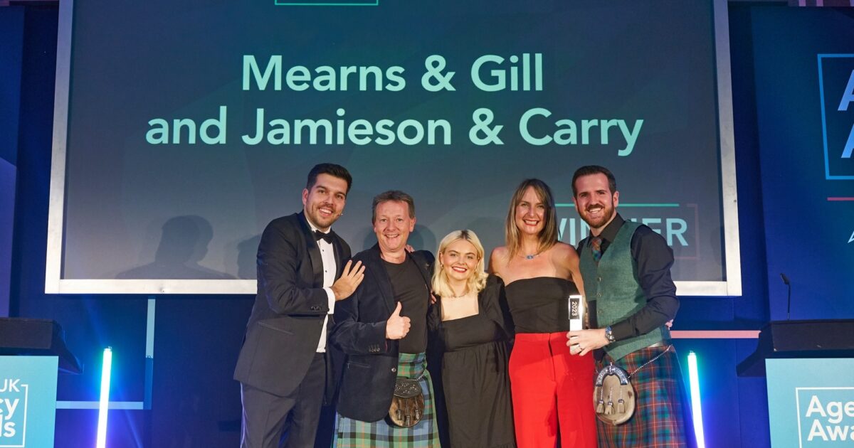 UK Agency Awards - Winner! | Mearns & Gill